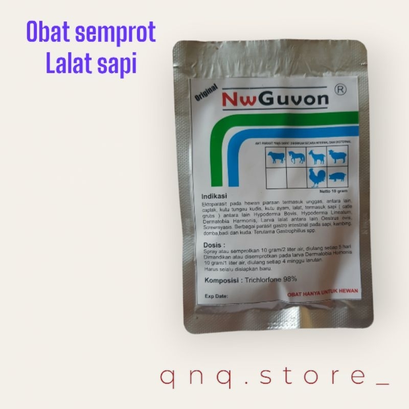 Jual Nwguvon Ngv NEGUVON 10gr Obat lalat sapi | Shopee Indonesia