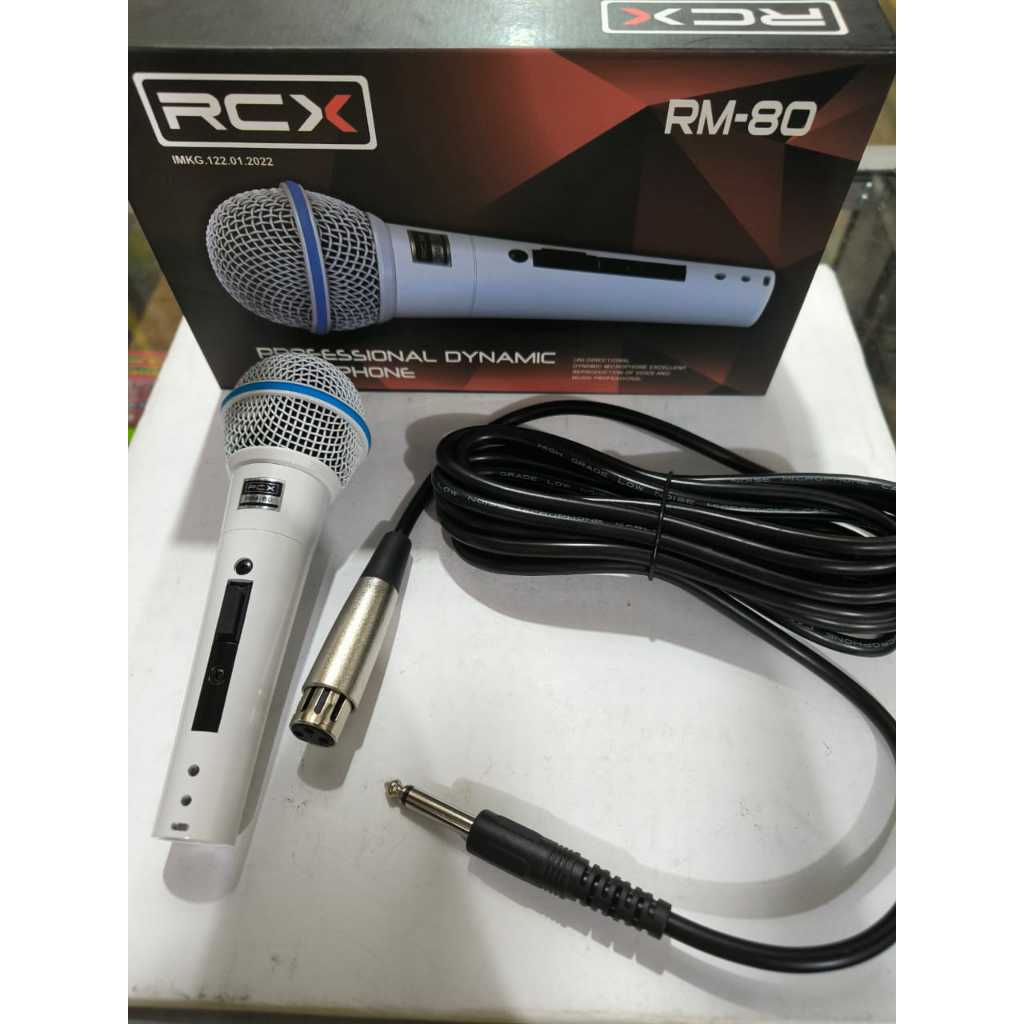 Jual Mic Kabel RCX RM-80 Cable Microphone RCX RM80 ORIGINAL | Shopee ...