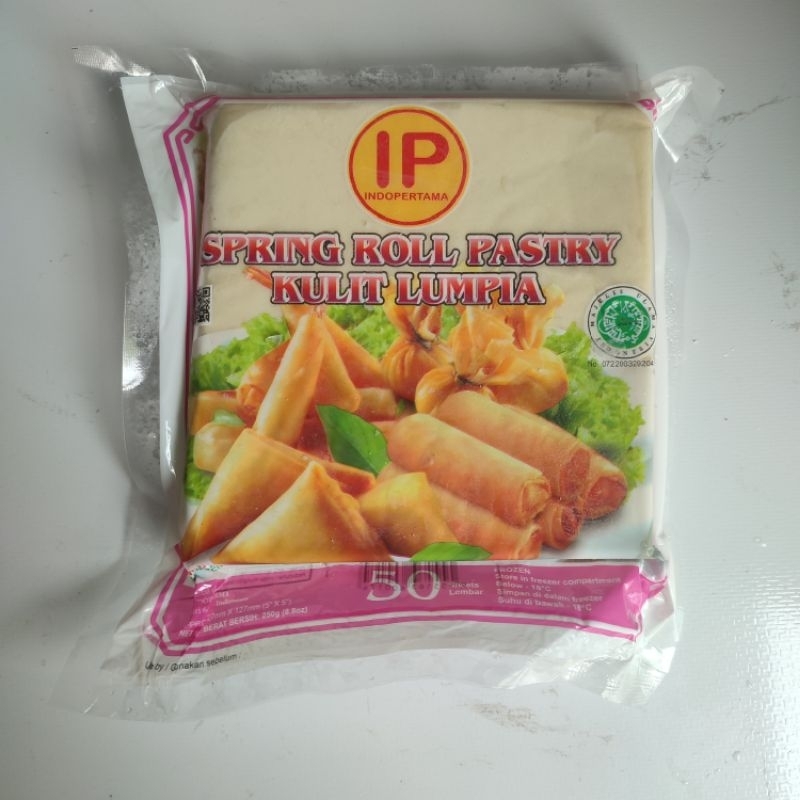 Jual Spring roll pastry Kulit lumpia IP indopertama isi 50 pcs | Shopee Indonesia