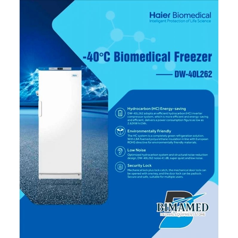 Jual HAIER DW-40L262 / Biomedical Freezer (UPRIGHT) -40°C / Blood Bank ...