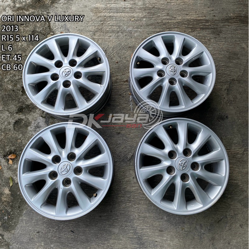 Jual VELG ORI INNOVA V LUXURY 2013 R15 5x114 (Harga untuk 4pcs velg ...