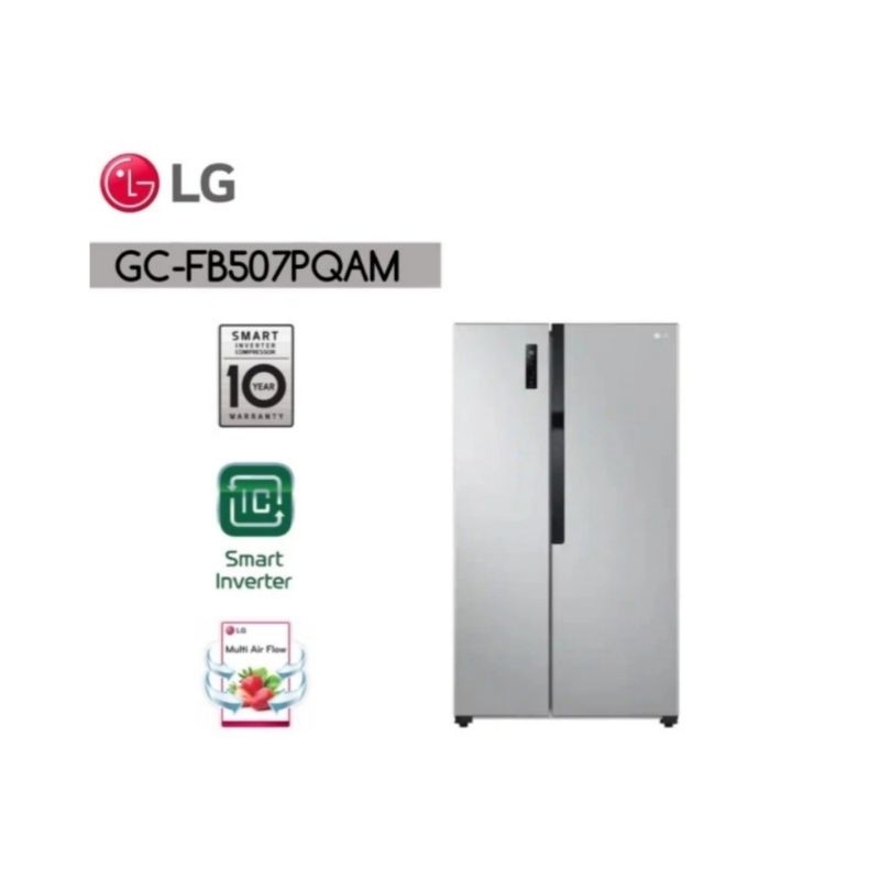 Jual Kulkas LG Side By Side GCFB507PQAM 509L | Shopee Indonesia