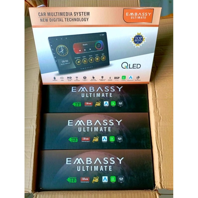Jual Head Unit Android 9 inch EMBASSY ULTIMATE RAM 2/32GB Android Auto ...