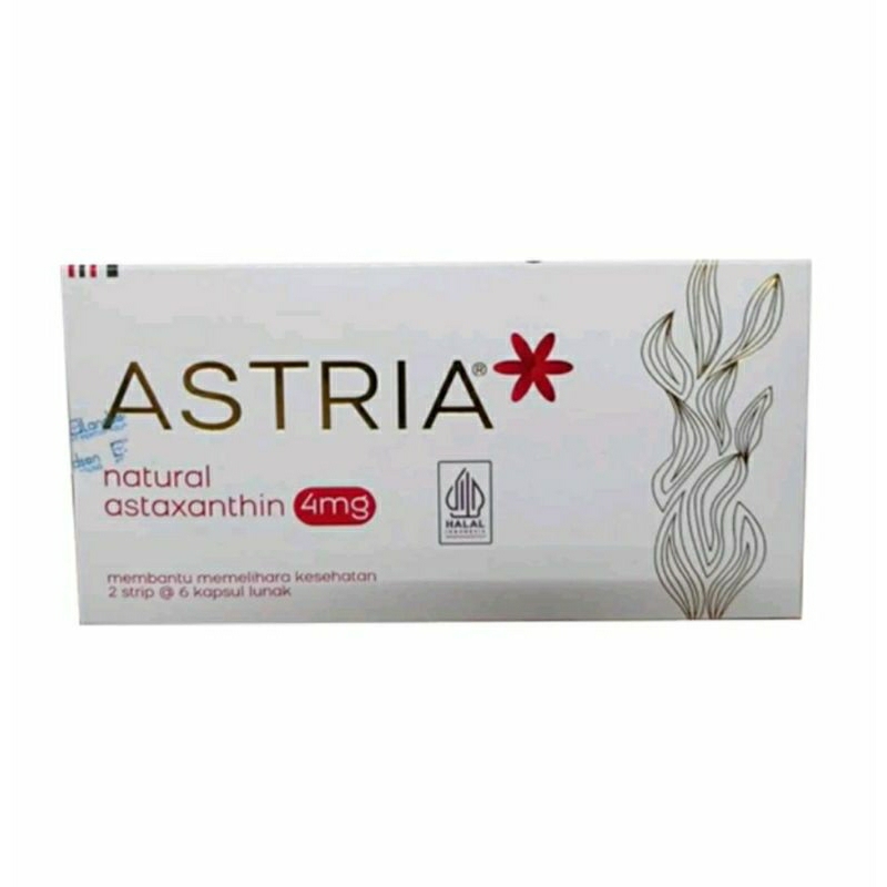 Jual Astria Natural Astaxanthin 4mg 1 Box 12 Kapsul | Shopee Indonesia