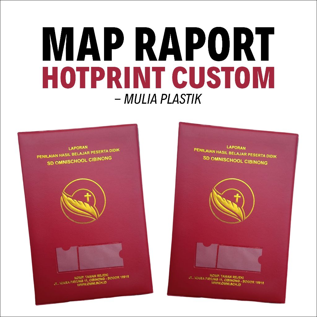 Jual Mulia Plastik | Isi 22 Lembar Map Raport Custom Nama dan Logo ...