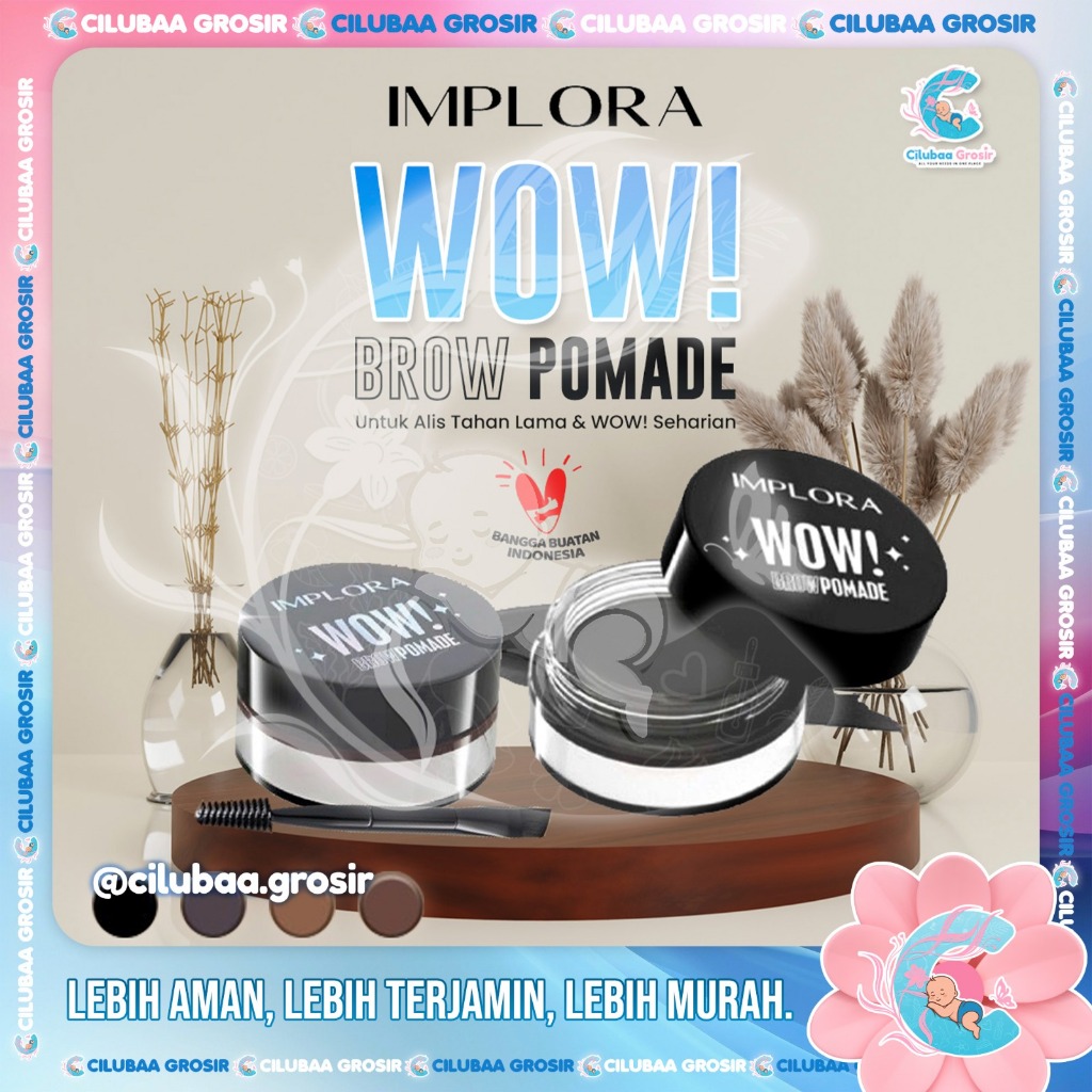 Jual Implora Wow Brow Pomade Alis 2.5gr BPOM | Shopee Indonesia