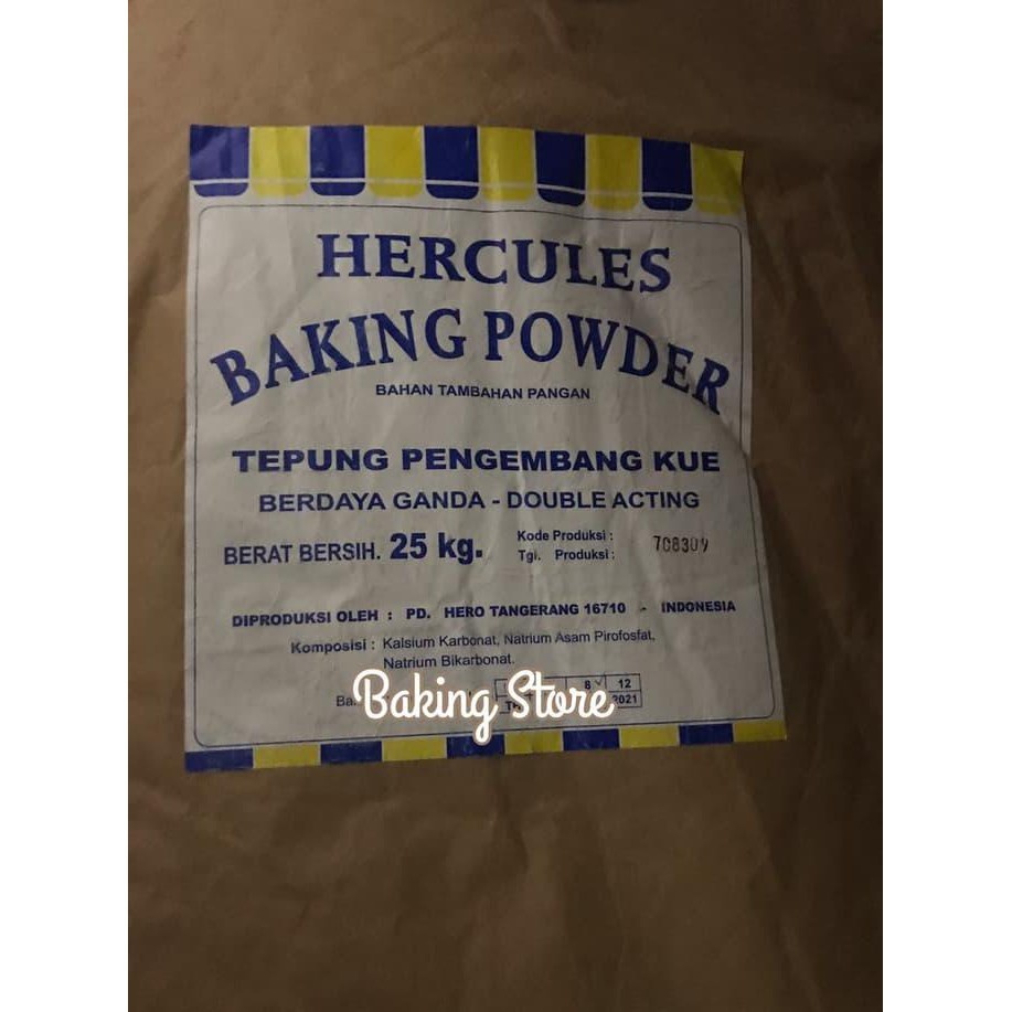 Jual Baking Powder Double Acting BPDA Hercules Rep 250gr | Shopee Indonesia