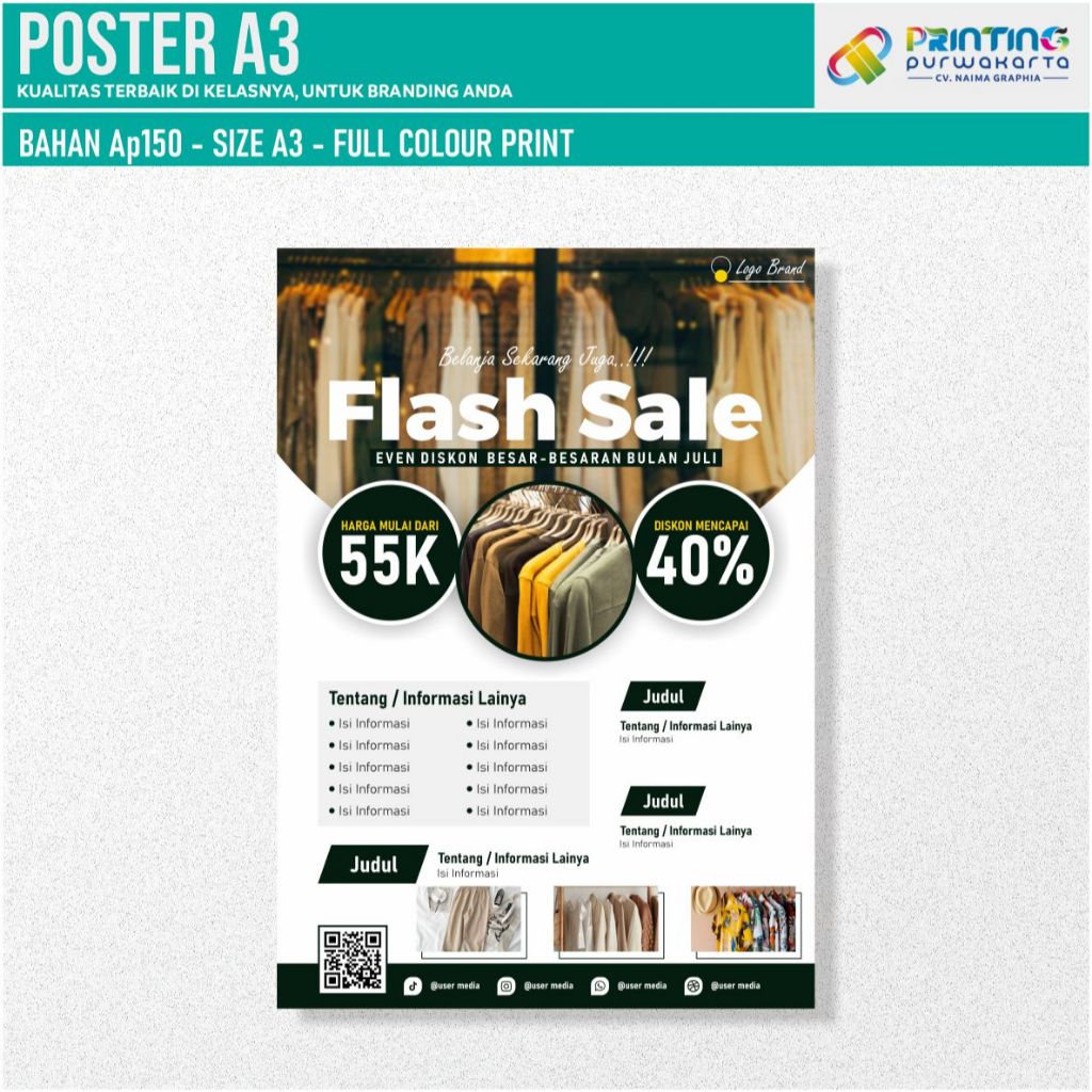 Jual POSTER CUSTOM A3 | Shopee Indonesia