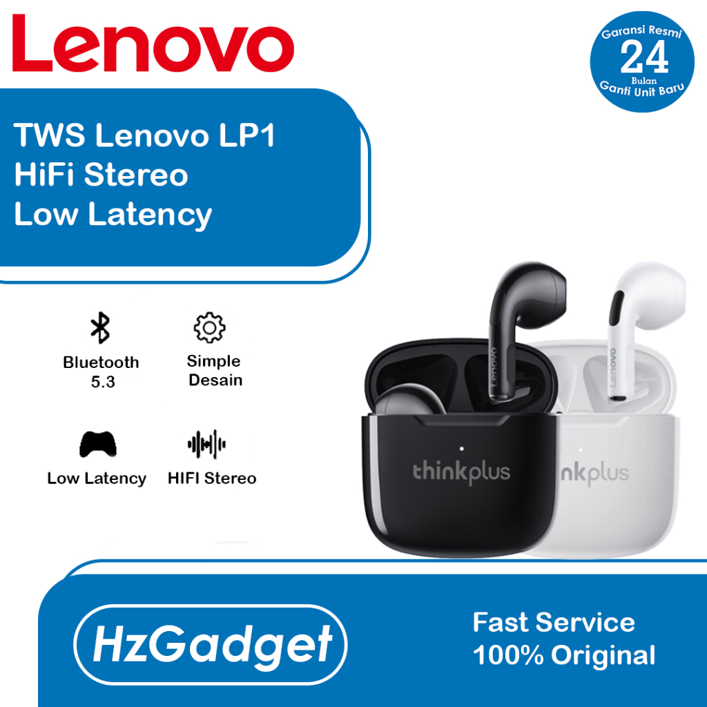 Jual LENOVO TWS True Wireless Earbuds Thinkplus LP1 Bluetooth 5.3 | Shopee Indonesia