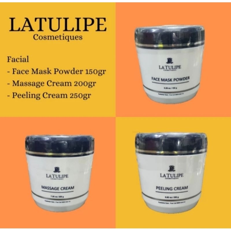 Jual La tulip Latulip facial face mask powder / peeling cream / massage ...