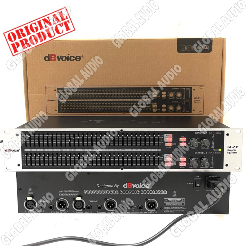 Jual Equaliser DB Voice GE 231 Graphic Subwoofer Original Equalizer ...