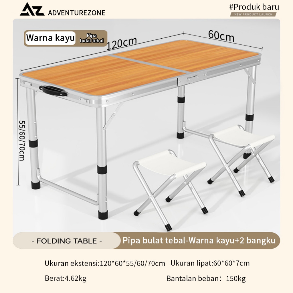 Jual ⭐Kemasan upgrade⭐ Meja Lipat Meja Koper Portabel Aluminium ...