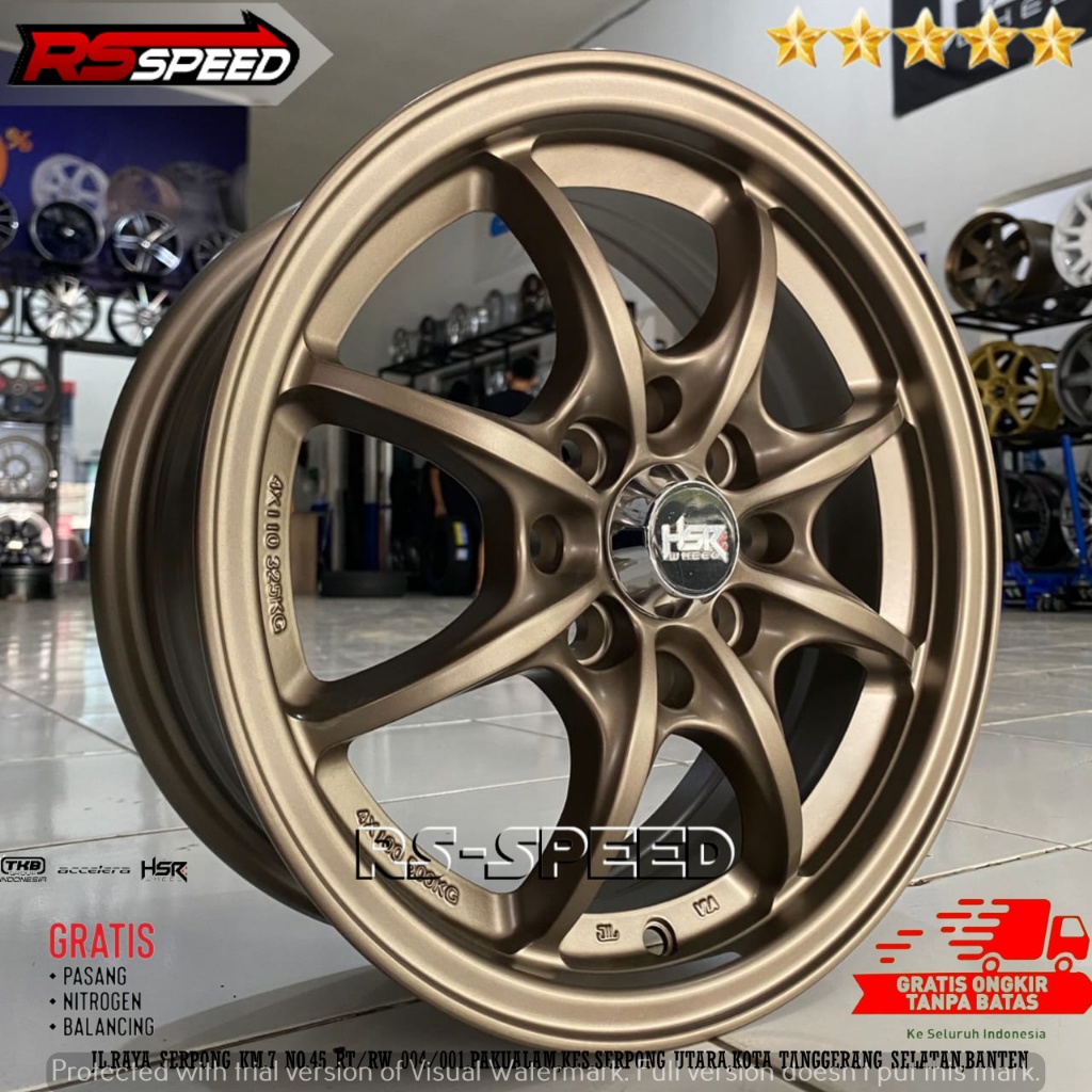Jual Velg mobil HSR SADAU R16 model mugen bisa di pakai avanza xenia calya brio etios jazz dll ...