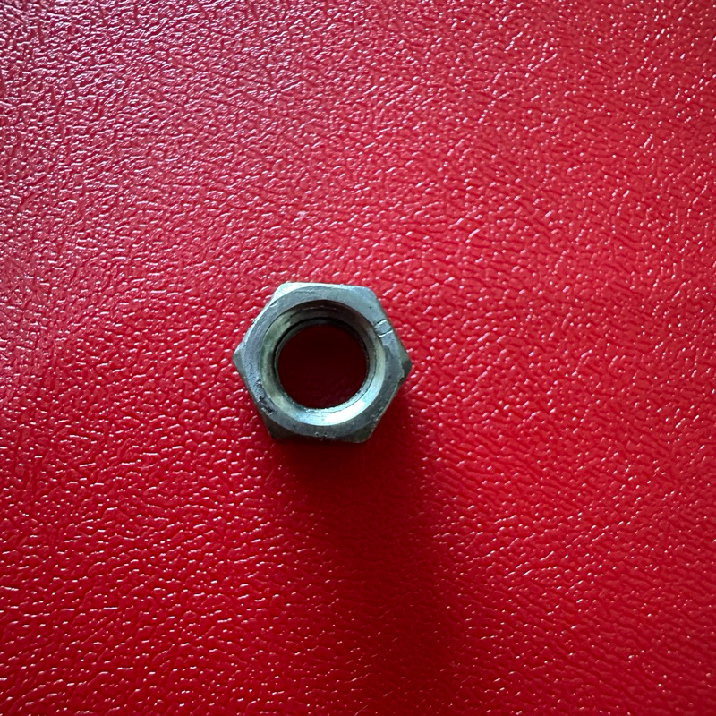 Jual mur besi mentah hitam/mur besi NC/hex nut 5/16x18 k12 drat kasar ...