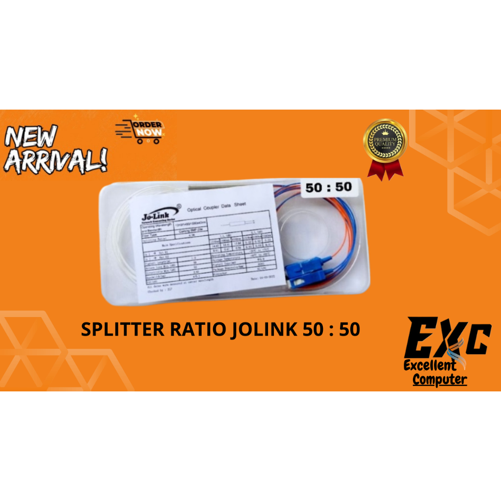 Jual Splitter Ratio Fiber Optic 50 : 50 JOLINK / Splitter Rasio Brand ...