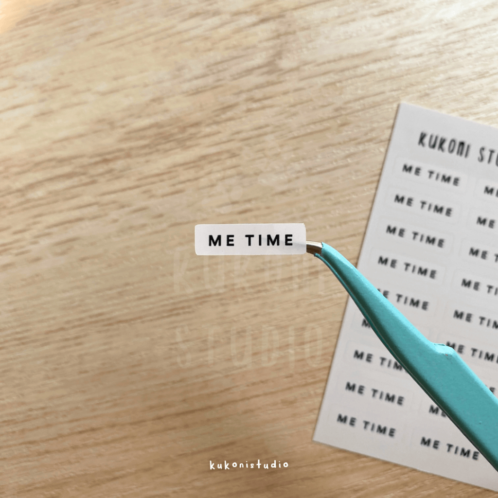 Jual Stiker Me Time | Kukoni. Studio Sticker | Shopee Indonesia