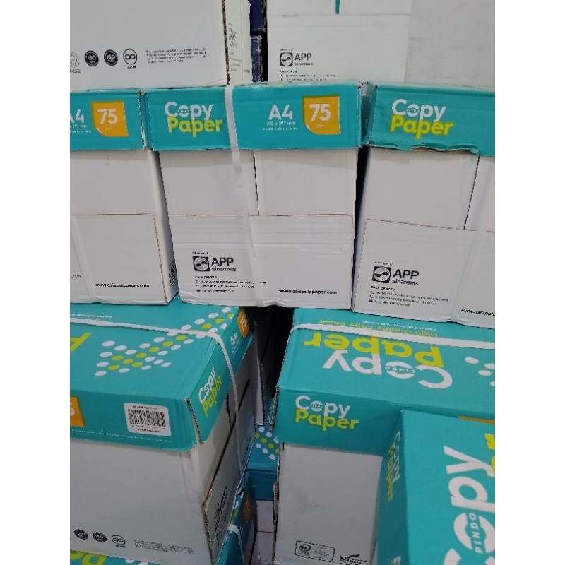 Jual kertas HVS A4 75 gram COPY PAPER 1 dus (5 rim) | Shopee Indonesia