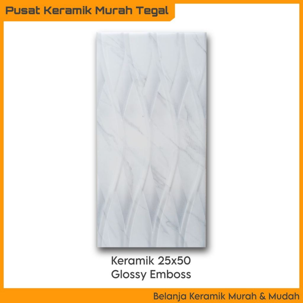 Jual Keramik Dinding Mengkilap Timbul 25x50 Latinas Grey Motif (Tegal ...