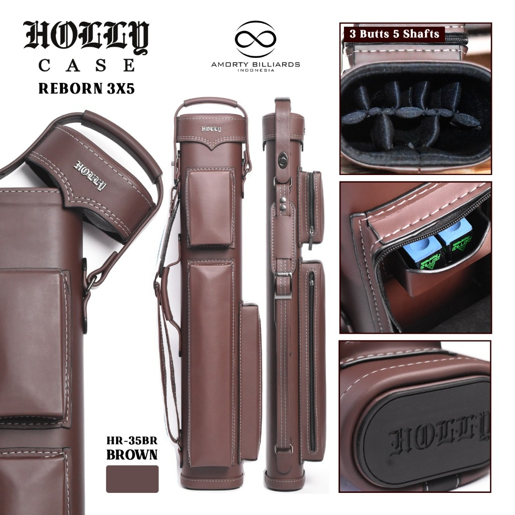 Jual Holly Case Reborn Brown - 3 Butts 5 Shafts / Tas Billiard | Shopee ...