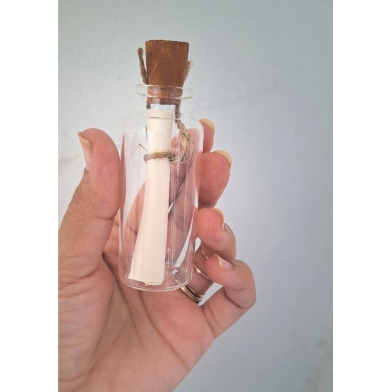 Jual MESSAGE IN A BOTTLE PESAN DALAM BOTOL MINI KARTU UCAPAN VINTAGE ...