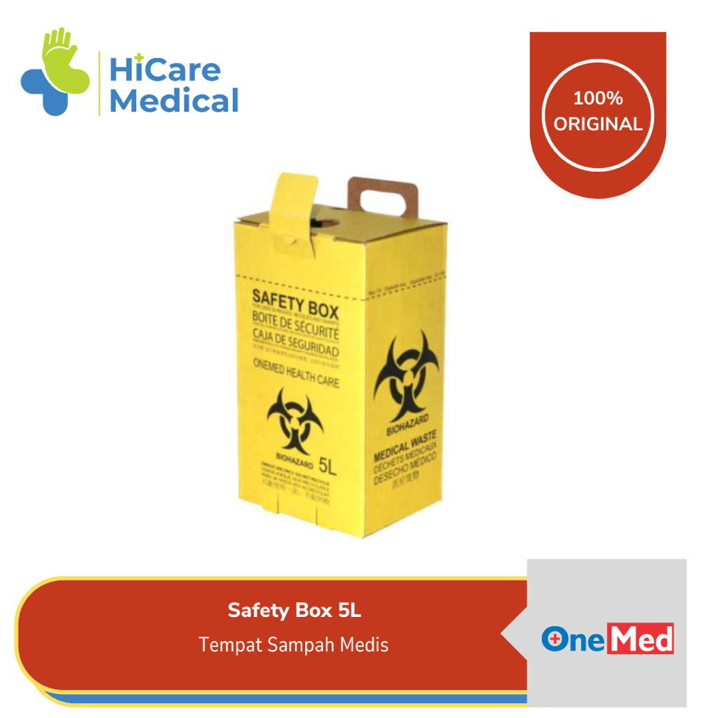 Jual Safety Box 5 Liter Onemed | Tempat Sampah Medis | Shopee Indonesia