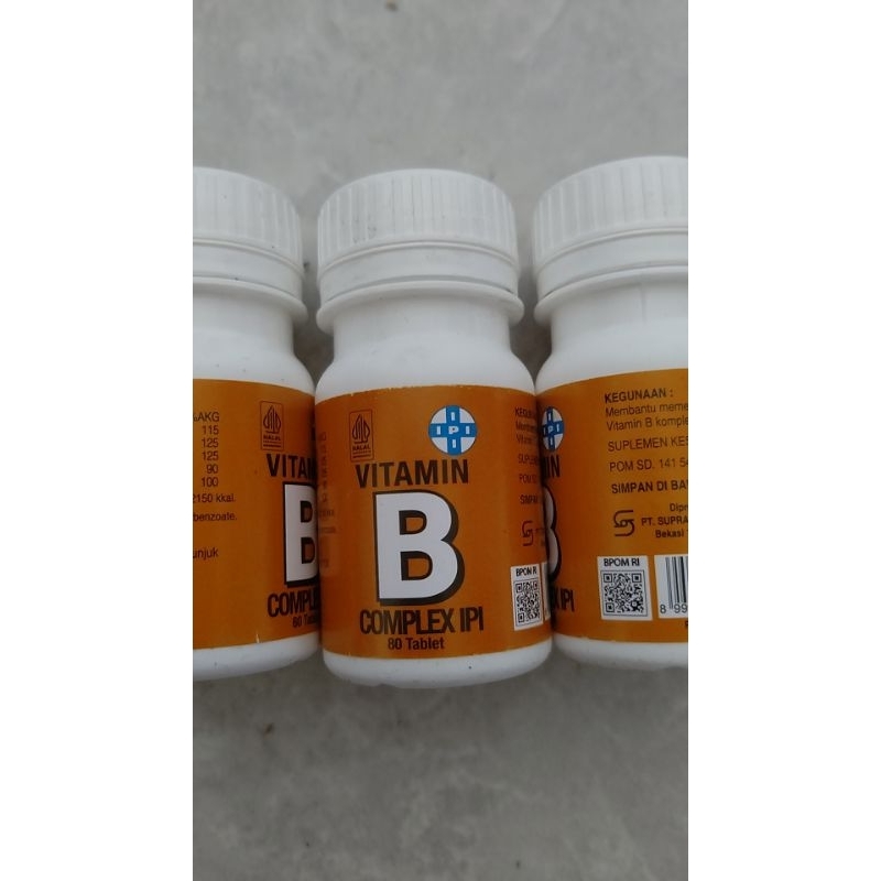 Jual IPI VItamin B Kompleks Vit B Complex isi 80 tablet 1 botol ...