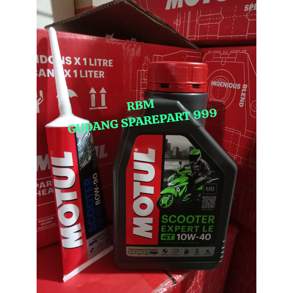 Jual PAKET OLI MOTUL SCOOTER EXPERT LE + GARDAN MOTUL ORIGINAL MOTUL (2 ...