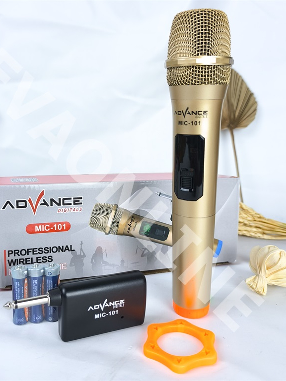 Jual Mic Microphone Original Wireless Advance 101 pro Karaoke ...