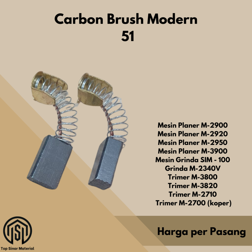 Jual Carbon brush modern CB 51 / Bostel arang | Shopee Indonesia