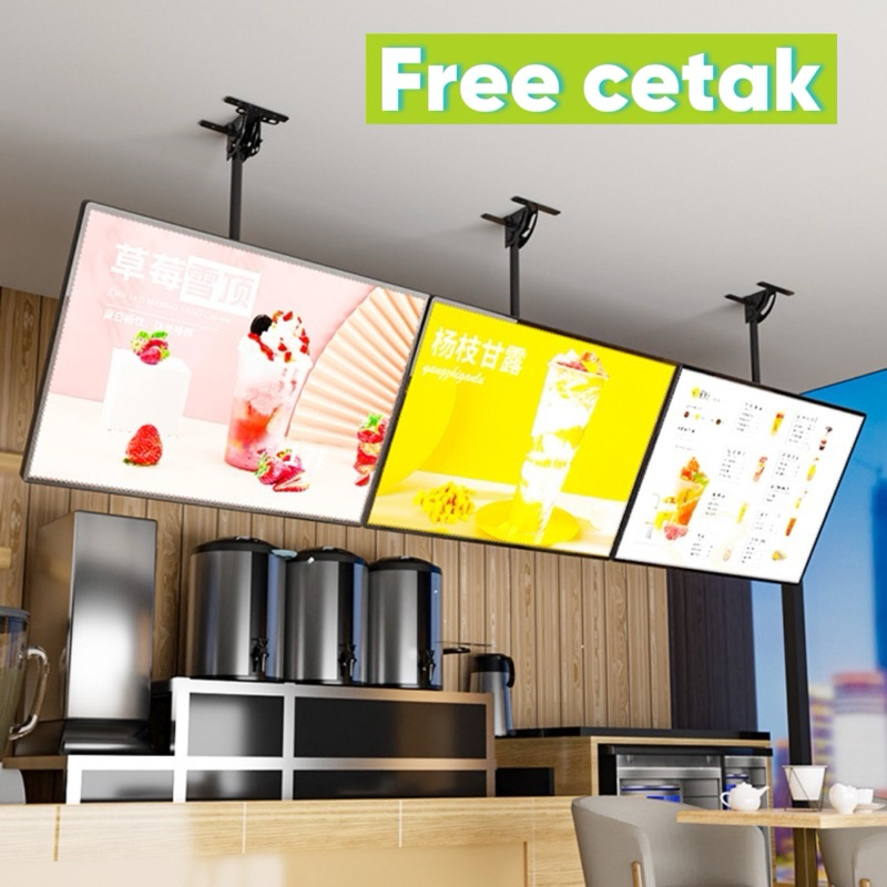 Jual LED Cafe Menu Board | LED Signboard | Light Board | LED Light Box ...