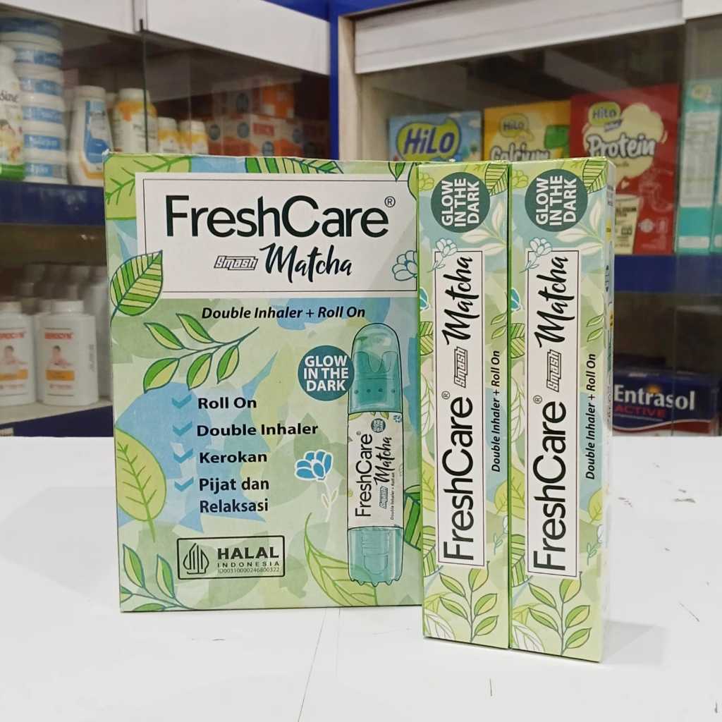 Jual FRESHCARE Smash Matcha (Double Inhaler + Roll On) | Shopee Indonesia