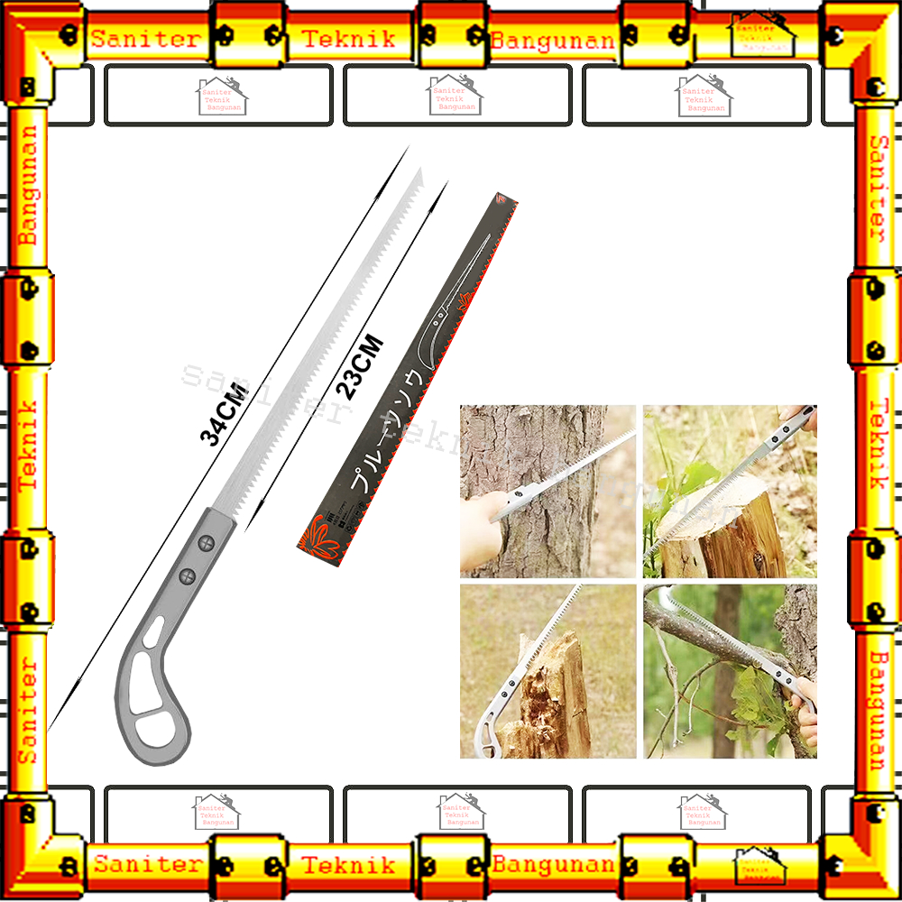 Jual Gergaji Kayu Lancip Mini 34Cm / Gergaji Dahan Ranting Pohon Bonsai | Shopee Indonesia