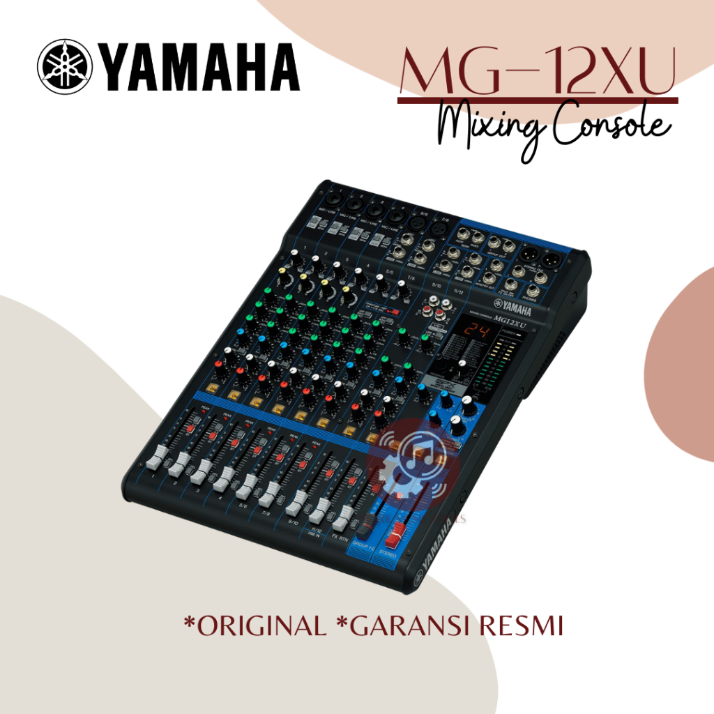 Jual Yamaha MG12XU Mixing Console 12-Channel Mixer Original MG-12XU ...