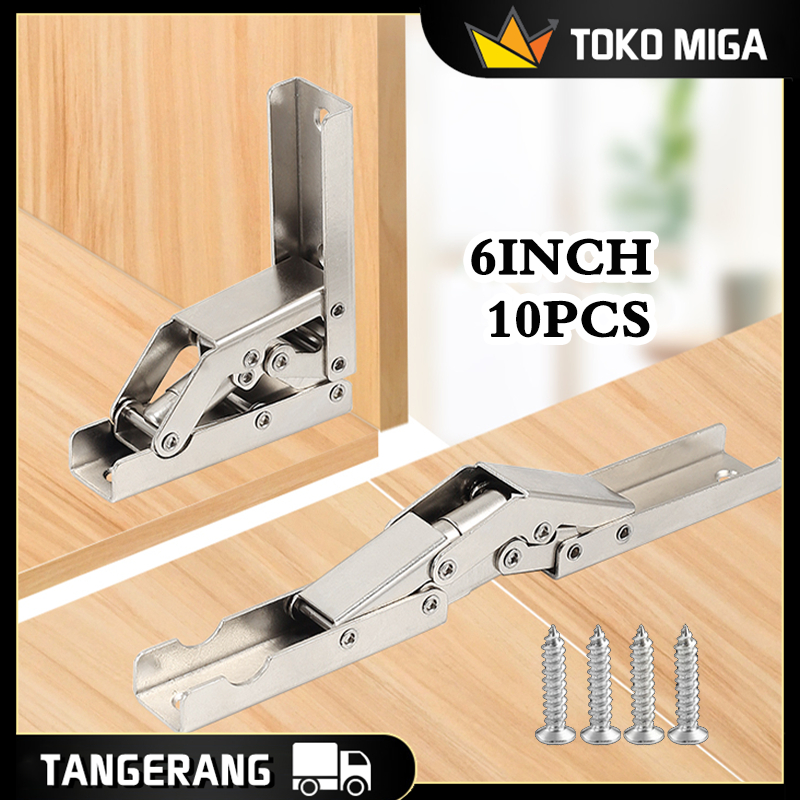 Jual 10 PCS Engsel Lipat 90 Derajat 6 Inch Engsel Bawah Pintu Lipat ...