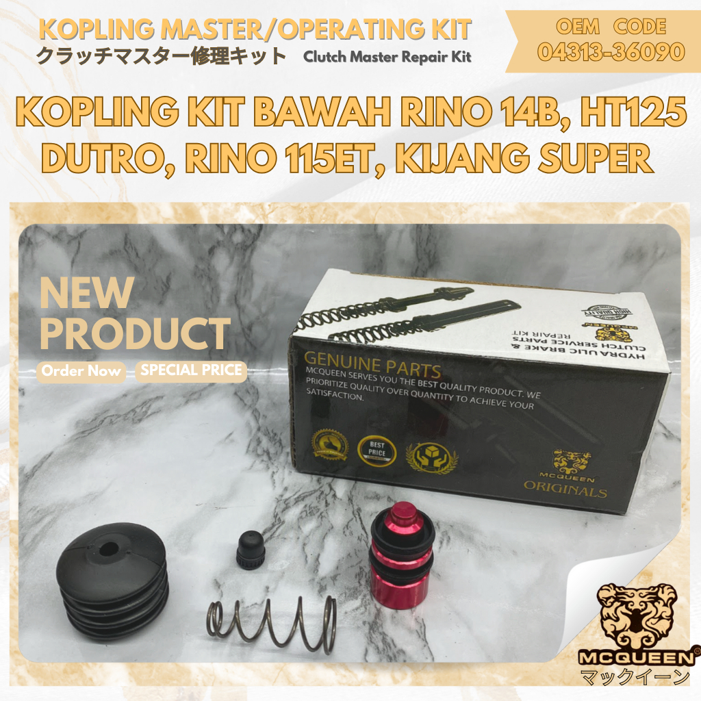 Jual CLUTCH OPERATING MASTER KOPLING KIT BAWAH RK RINO 14B, HT125 DUTRO ...
