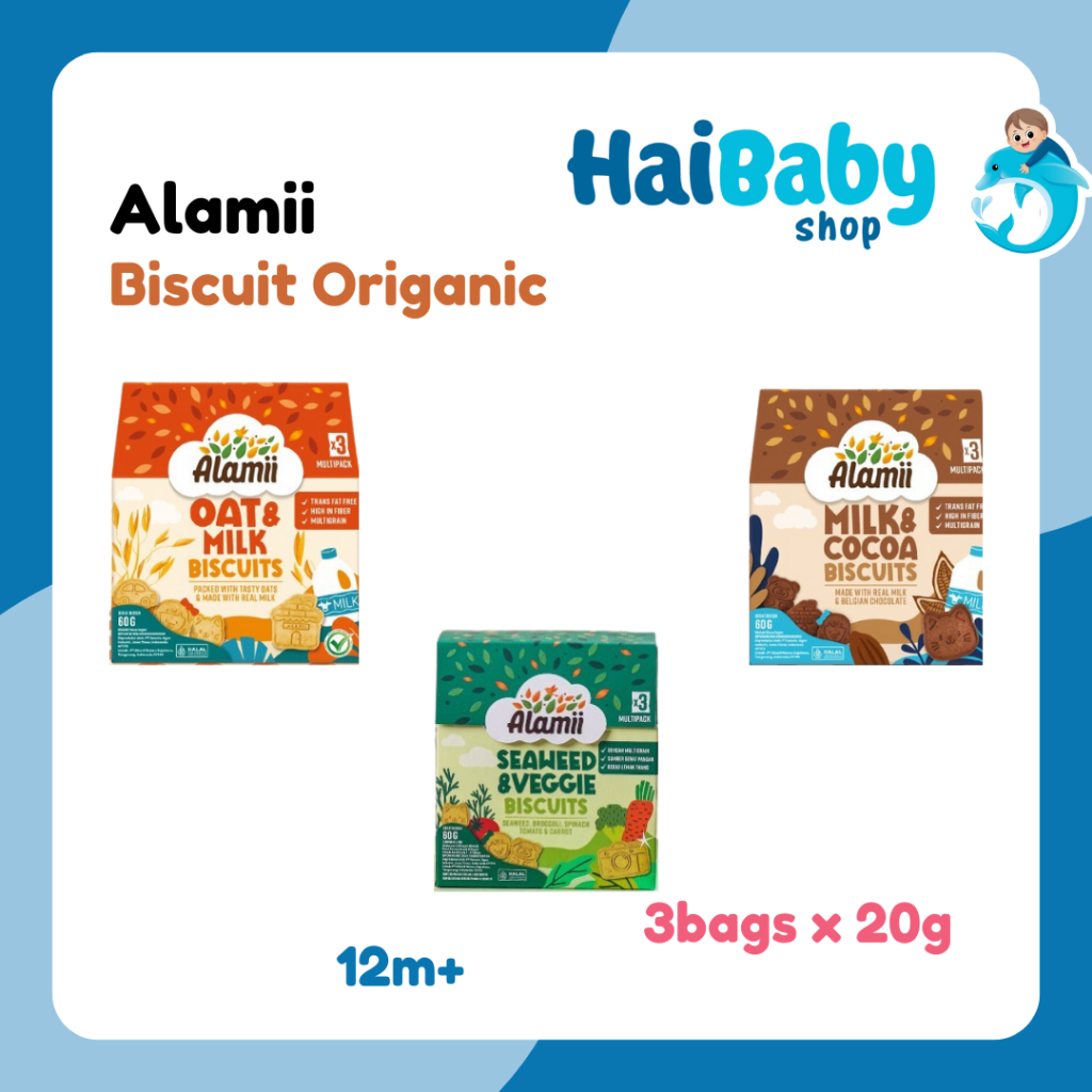 Jual Alamii Multigrain Biscuits - Oat & Milk/Seaweed & Veggie/Milk ...