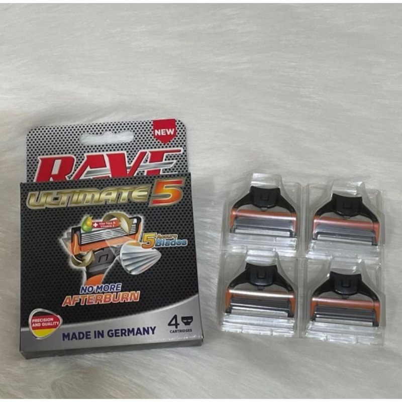Jual Rave Ultimate 5 pisau cartridge pisau cukur razor shaver original | Shopee Indonesia