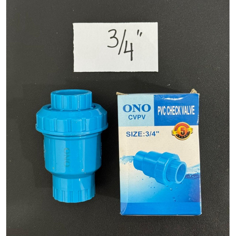 Jual CVPV ONO BIRU 3/4” inci CHECK VALVE pvc klep tengah kelep sambung ...