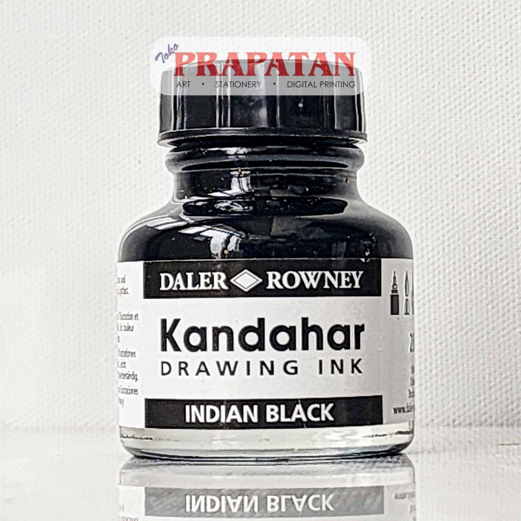Jual Tinta Daler Rowney KANDAHAR Indian Black Ink 28ml | Tinta China ...