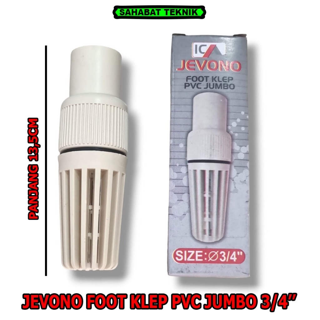 Jual Foot Klep Jumbo PVC 3/4'' inch - Heavy Duty Foot Valve PVC 3 ...