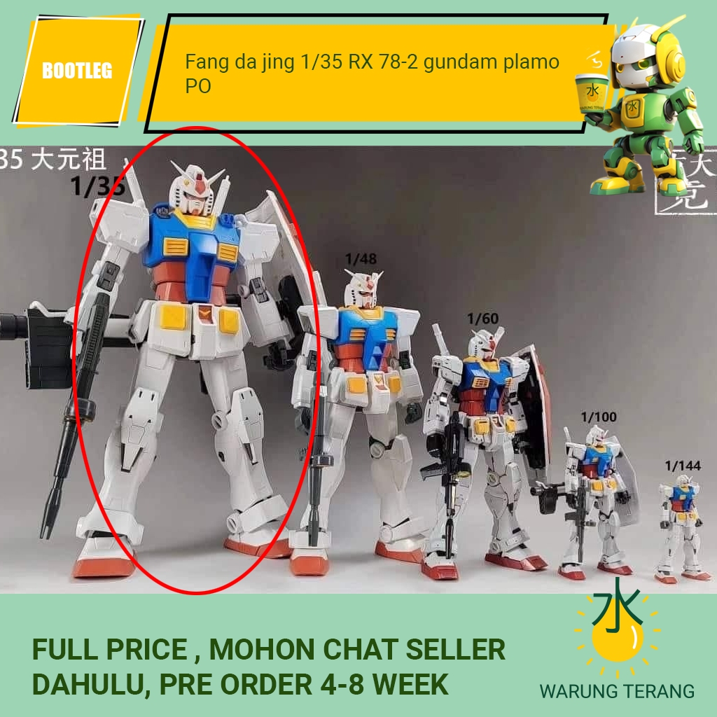 Jual Fang da jing 1/35 RX 78-2 fighter raksasa | Shopee Indonesia