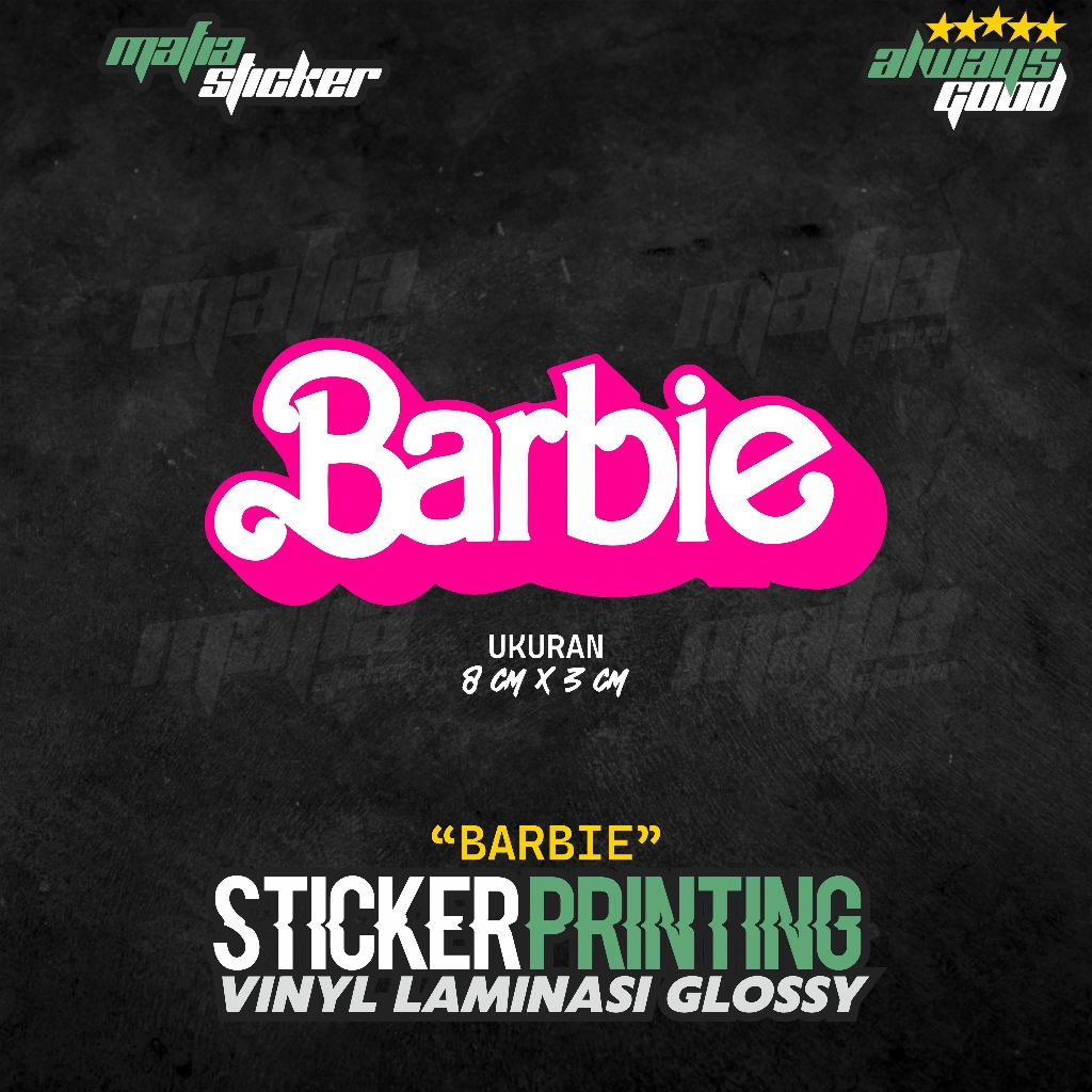 Jual STICKER/STIKER PRINT CUT SIMPLE LUCU ESTETIK BARBIE | Shopee Indonesia