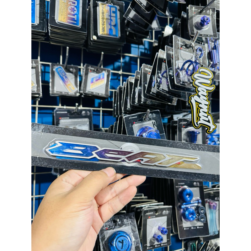 Jual LIVE - EMBLEM BEAT TITANIUM ( 1 SET KANAN KIRI ) P TITANIUM ...