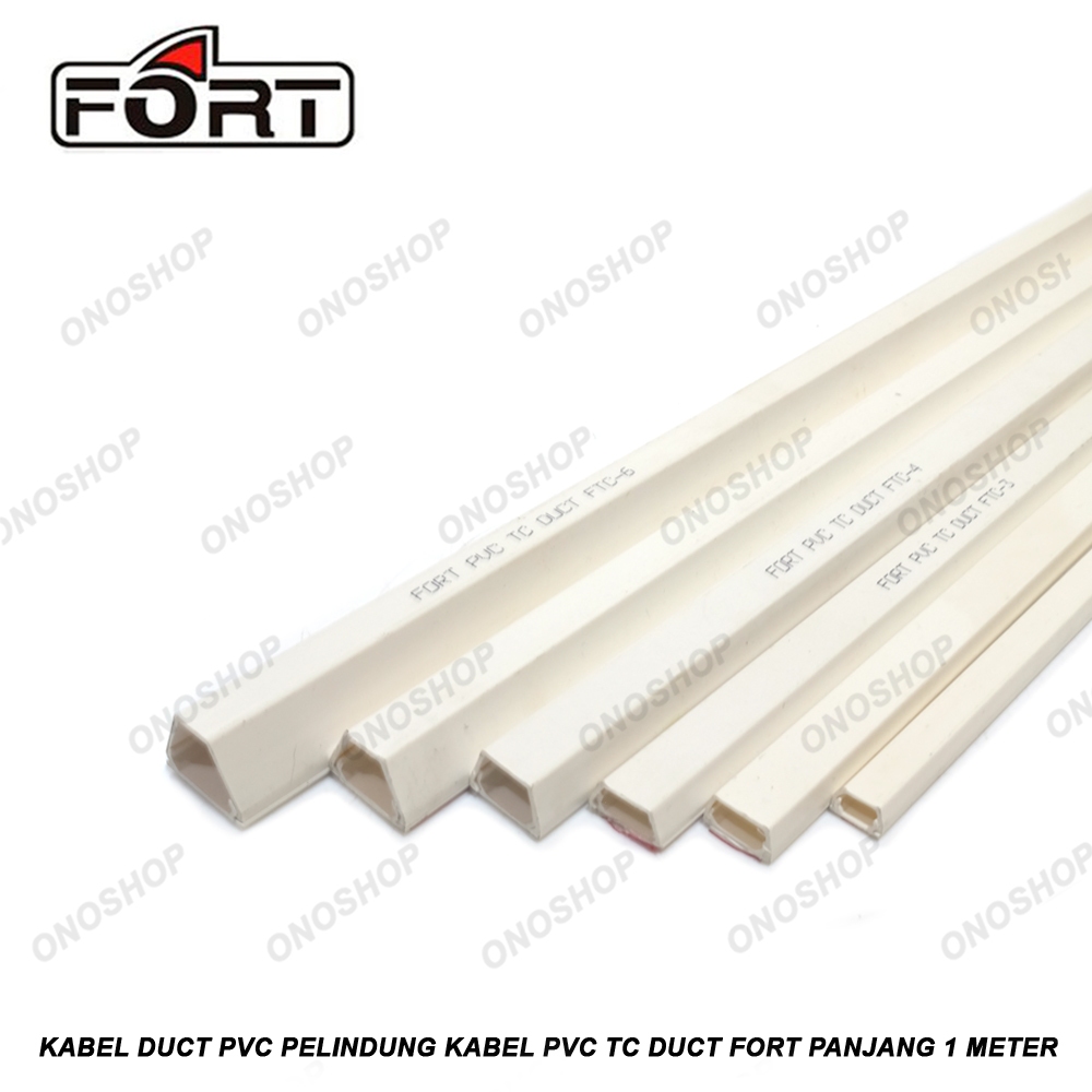 Jual Kabel Duct PVC Pelindung Kabel PVC TC Duct Fort Panjang 1 Meter ...