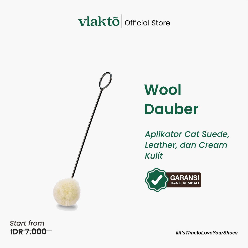 Jual Vlakto Wool Dauber Aplikator Cat Leather & Suede Dye Perlengkapan ...
