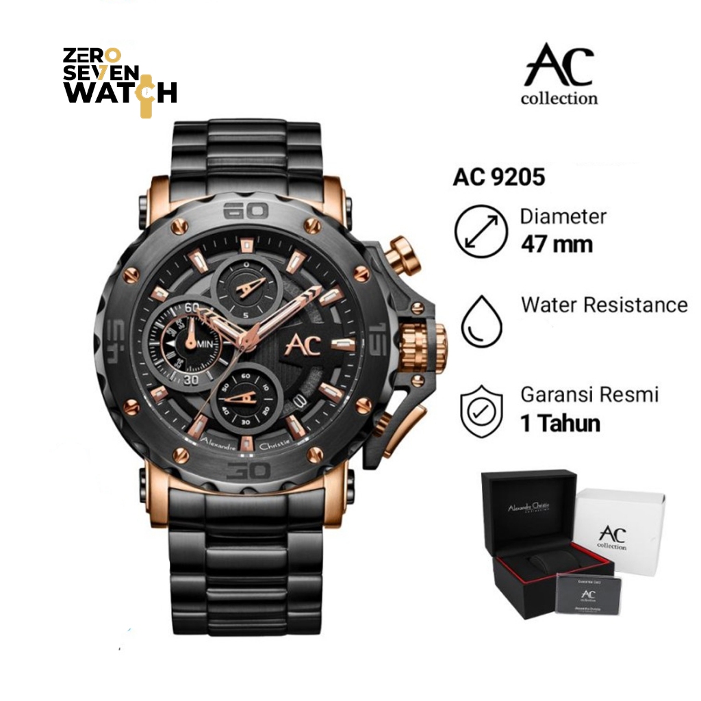 Jual Jam Tangan Pria Alexandre Christie AC 9205 Original Garansi Resmi ...
