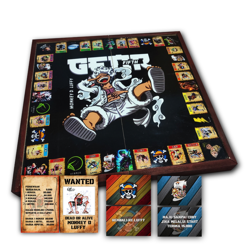 Jual (BISA COD) Game Monopoly keluarga dan anak versi ONE PIECE ...