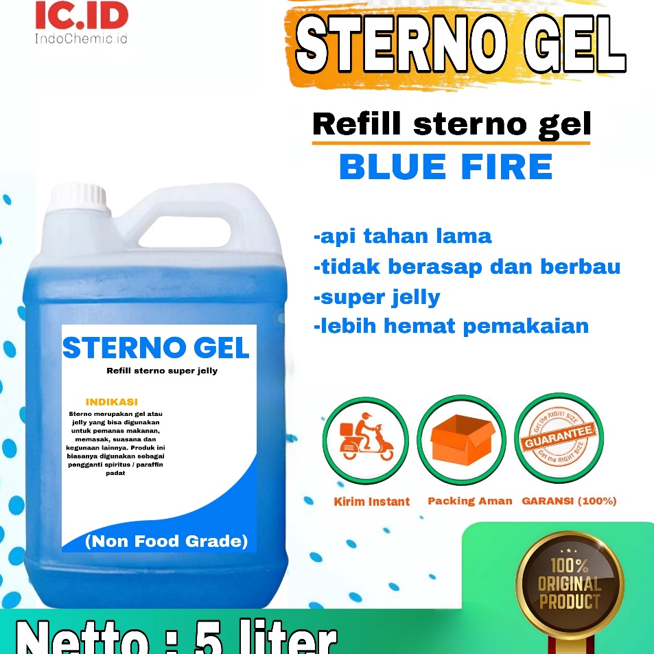 Jual Pusat Hemat Sterno Refill 5L Isi Ulang Kompor Sterno | Shopee ...