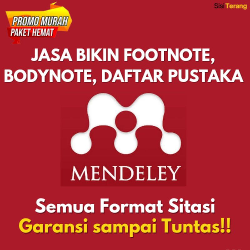 Jual JASA BUAT FOOTNOTE/ BODYNOTE MENDELEY CITATION / Pembuatan Daftar ...