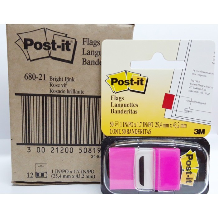 Jual 3M post it flags 680-21 pink | Shopee Indonesia